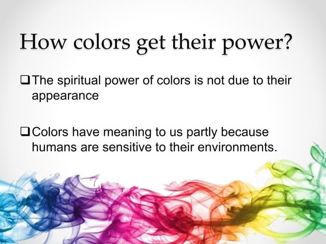 The power of colors | PPT