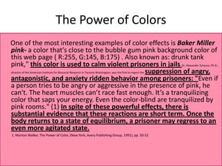 The power of colors updated | PPTX