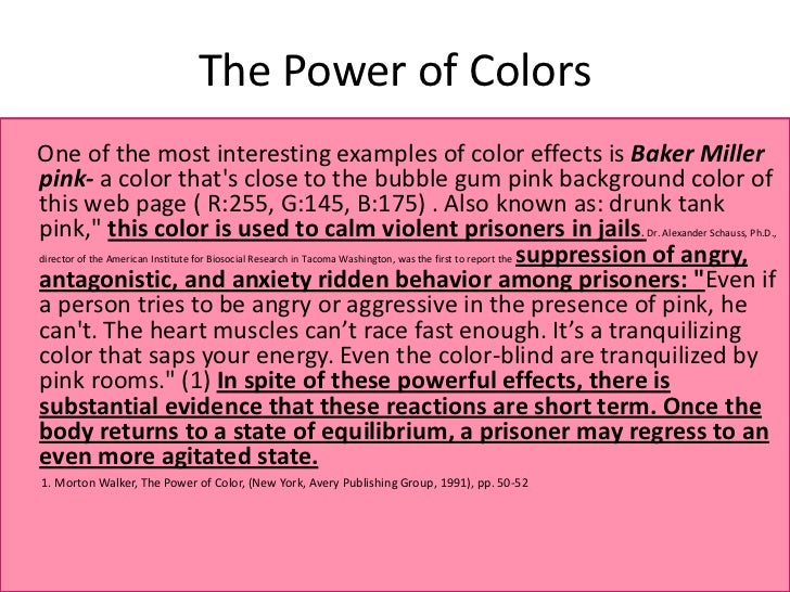 The power of colors updated