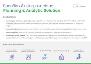 Fast planning solution that enables what-if scenarios on the fly | PDF ...