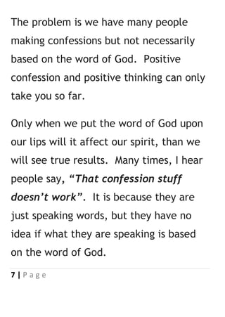 The Power of Confessing Gods Word | PDF | Christianity | Religion ...