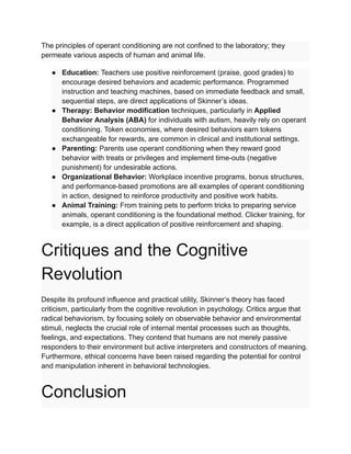 The Power of Consequence_ Applying Operant Conditioning Principles for ...