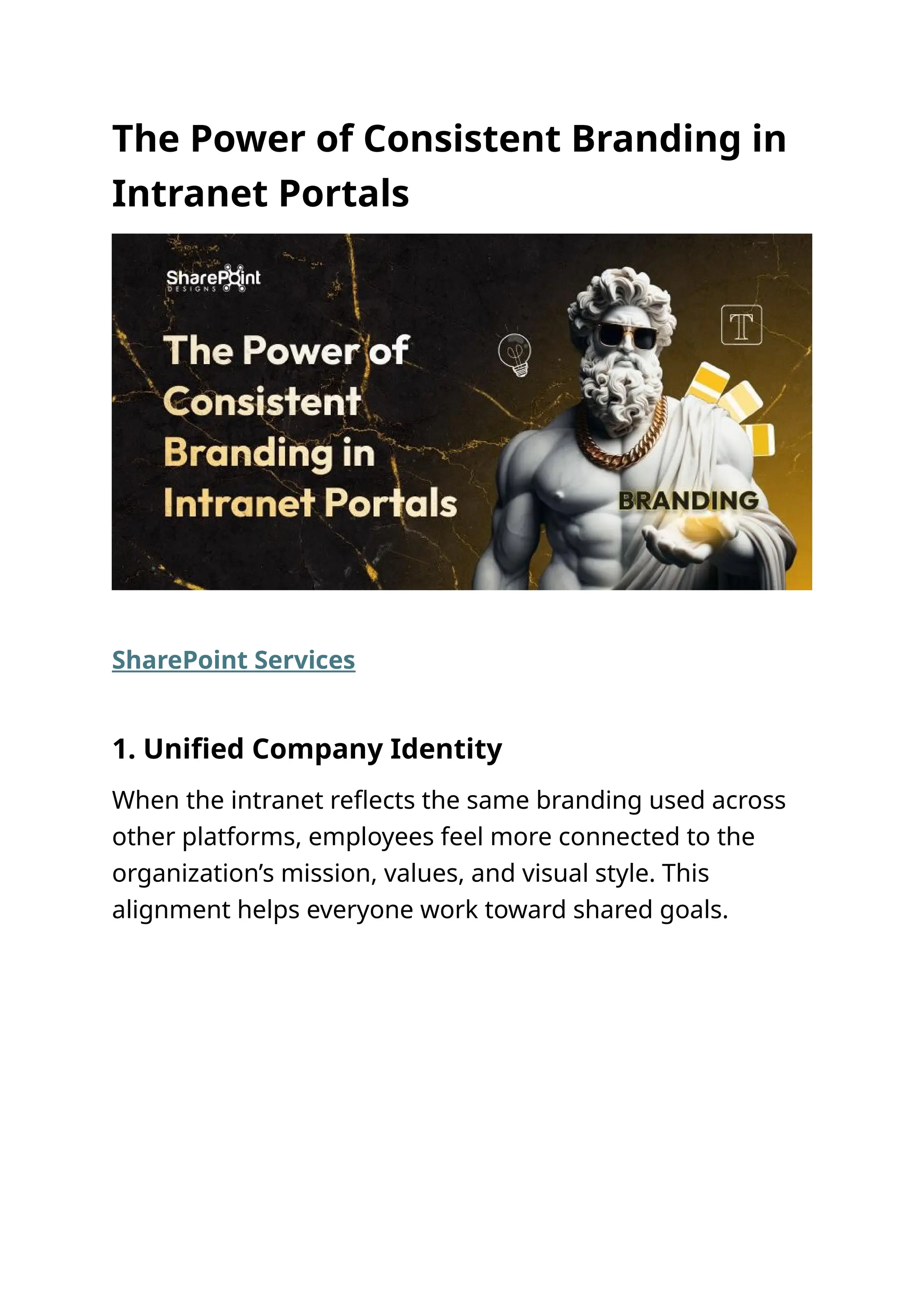 The Power of Consistent Branding in Intranet Portals | DOCX