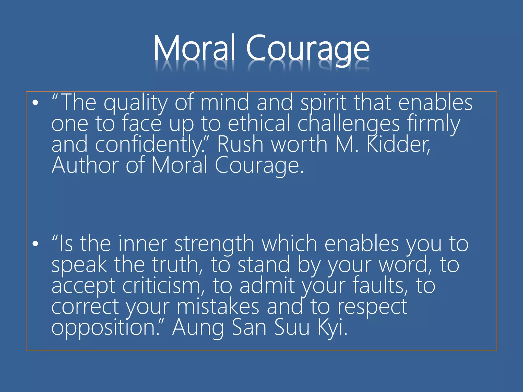 The power of courage | PPTX