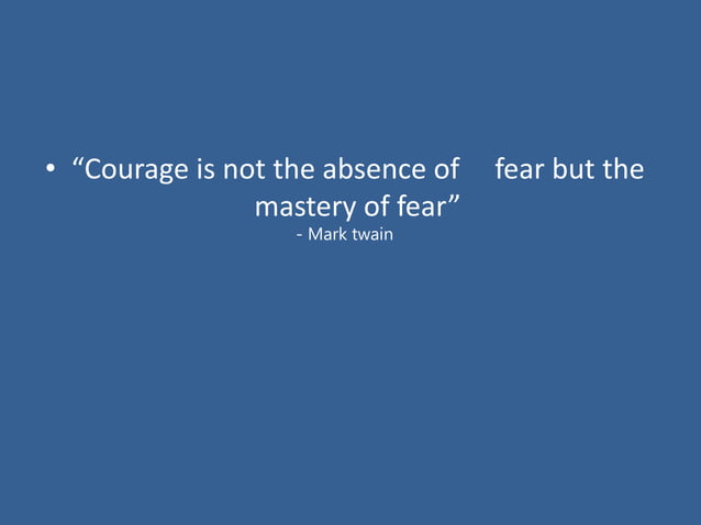 The power of courage | PPTX