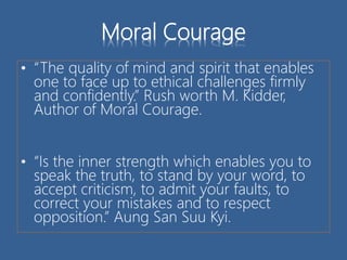 The power of courage | PPTX