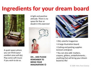 THE POWER OF CUT AND PASTE: How to create a dream board (vision board ...