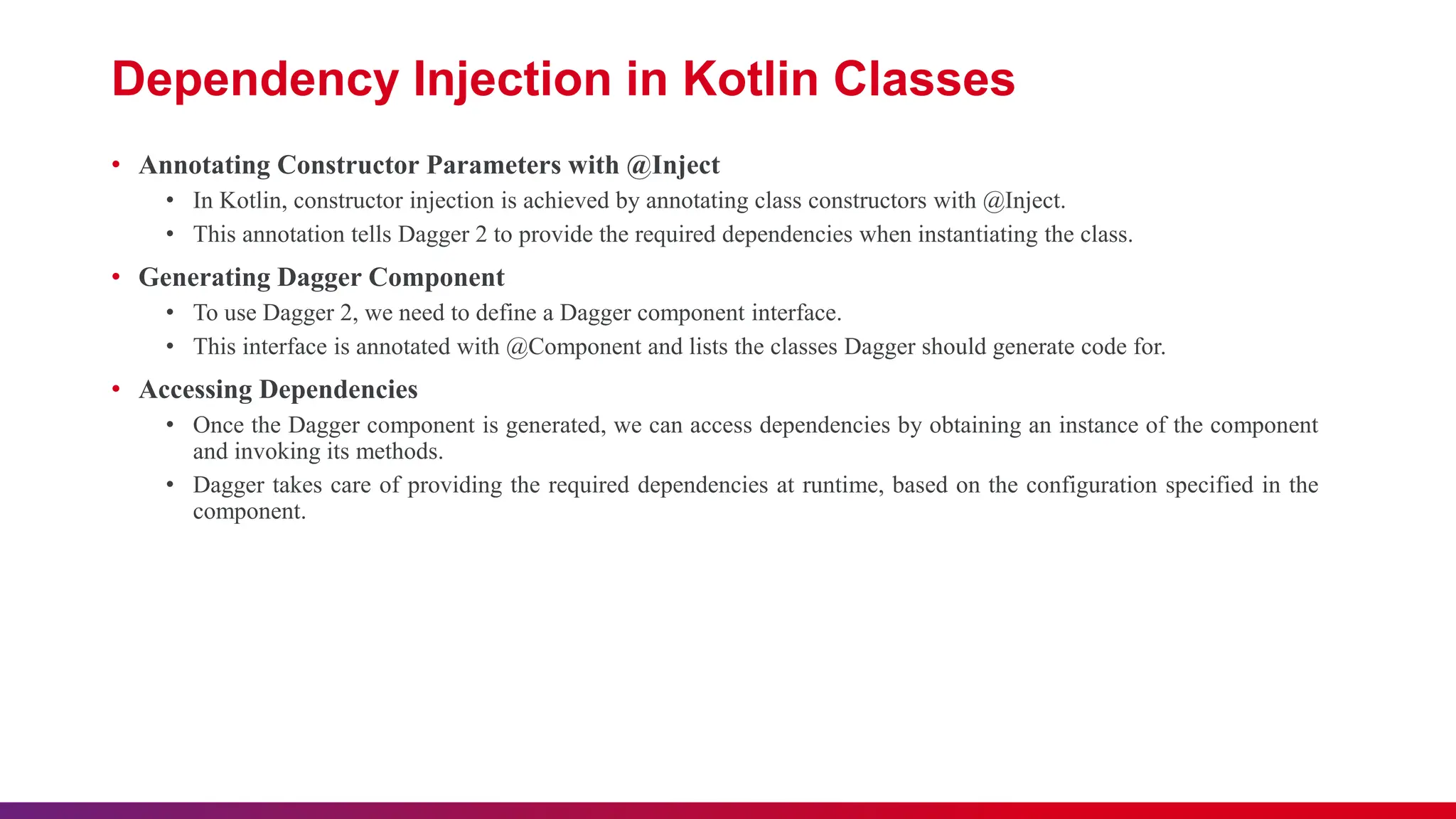 The Power of Dependency Injection with Dagger 2 and Kotlin | PPTX