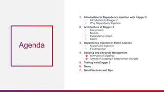The Power of Dependency Injection with Dagger 2 and Kotlin | PPT