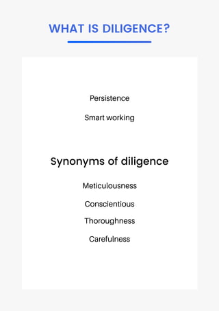 The Power of Diligence | PDF