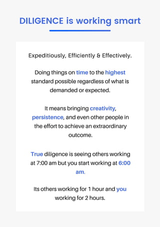 The Power of Diligence | PDF