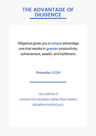 The Power of Diligence | PDF