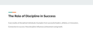 The Power of Discipline In The Modern Day | PDF