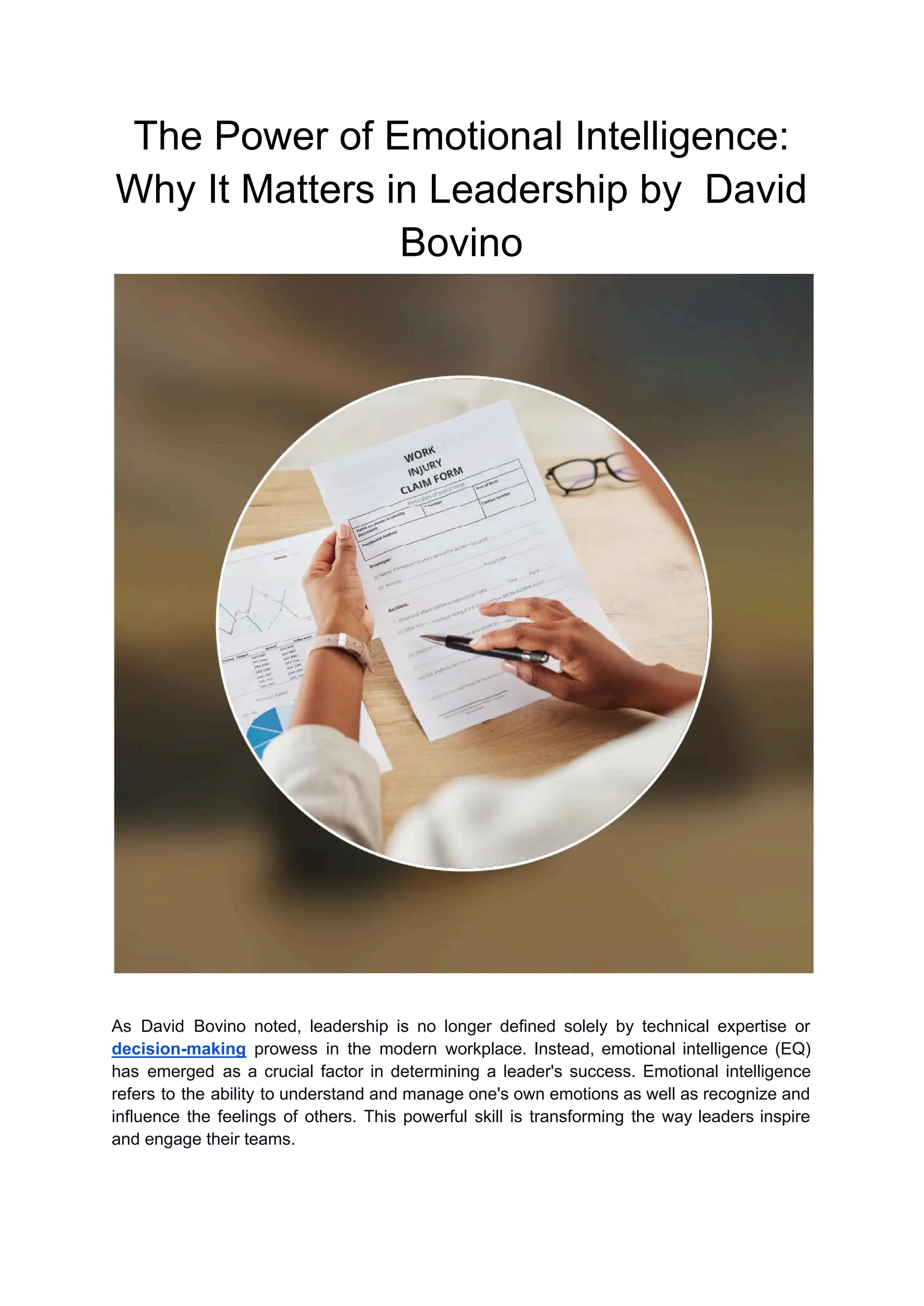 The Power of Emotional Intelligence_ Why It Matters in Leadership by David Bovino.pdf