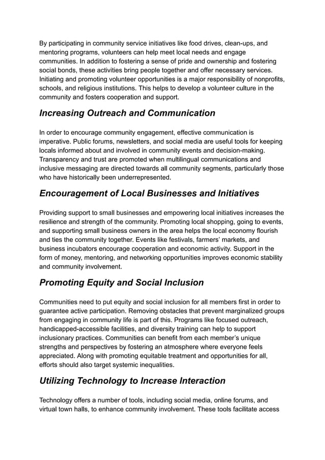 Building Resilient Communities Through Engagement | PDF