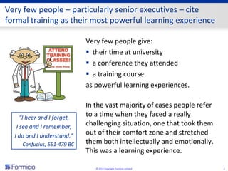 The Power of Experiential Learning in Executive Development | PPTX