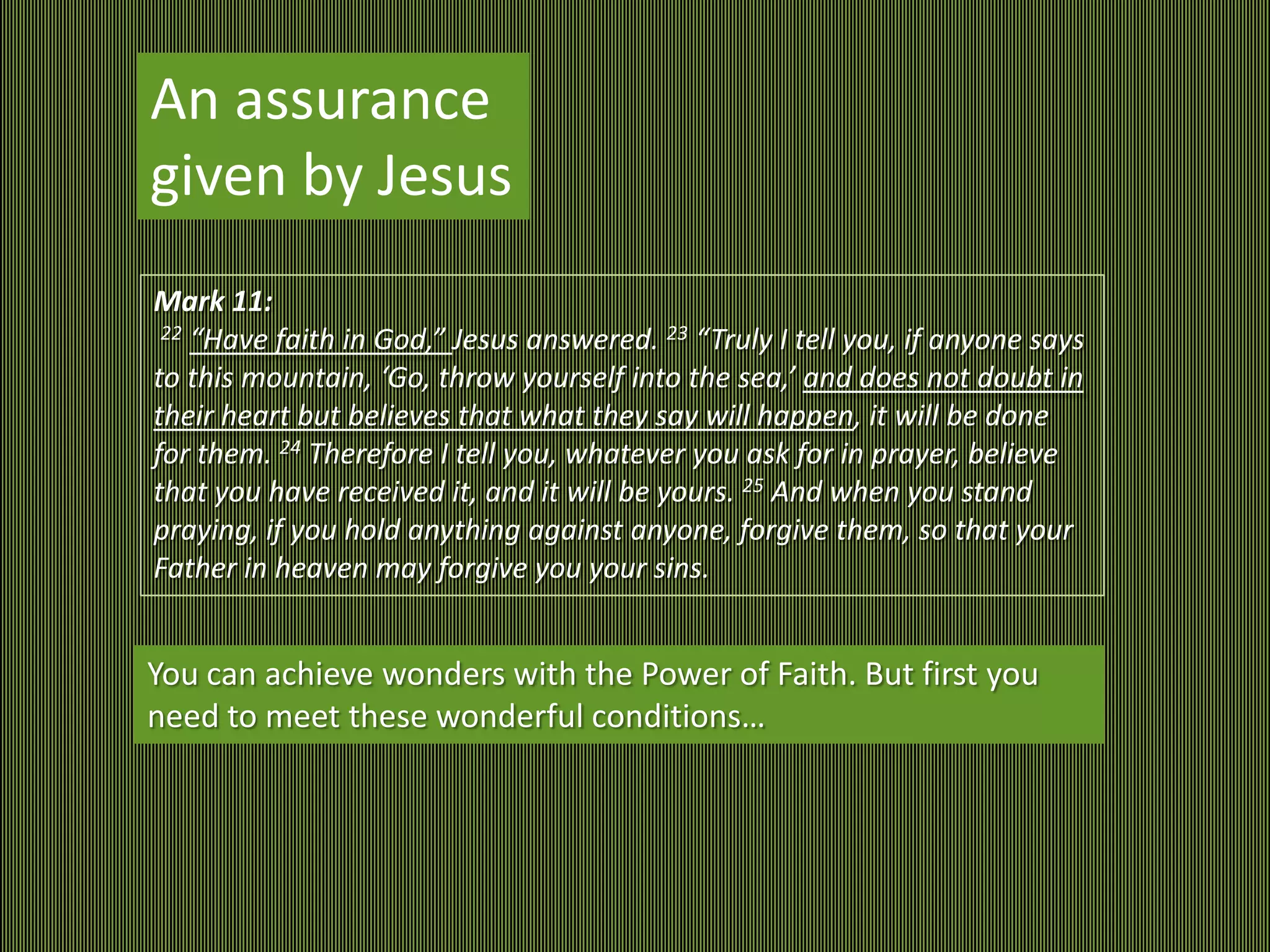 The Power of Faith | PPTX