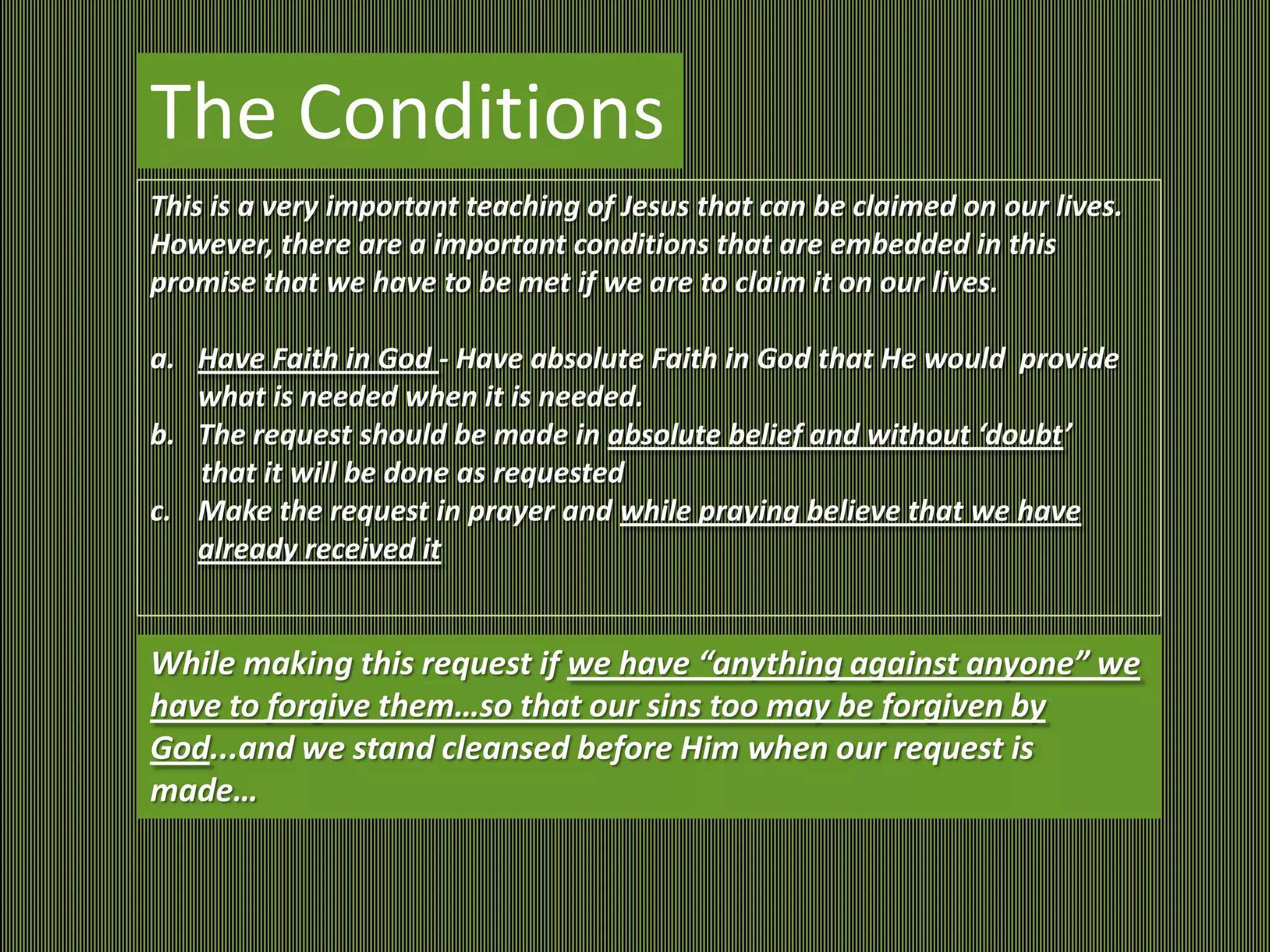 The Power of Faith | PPTX