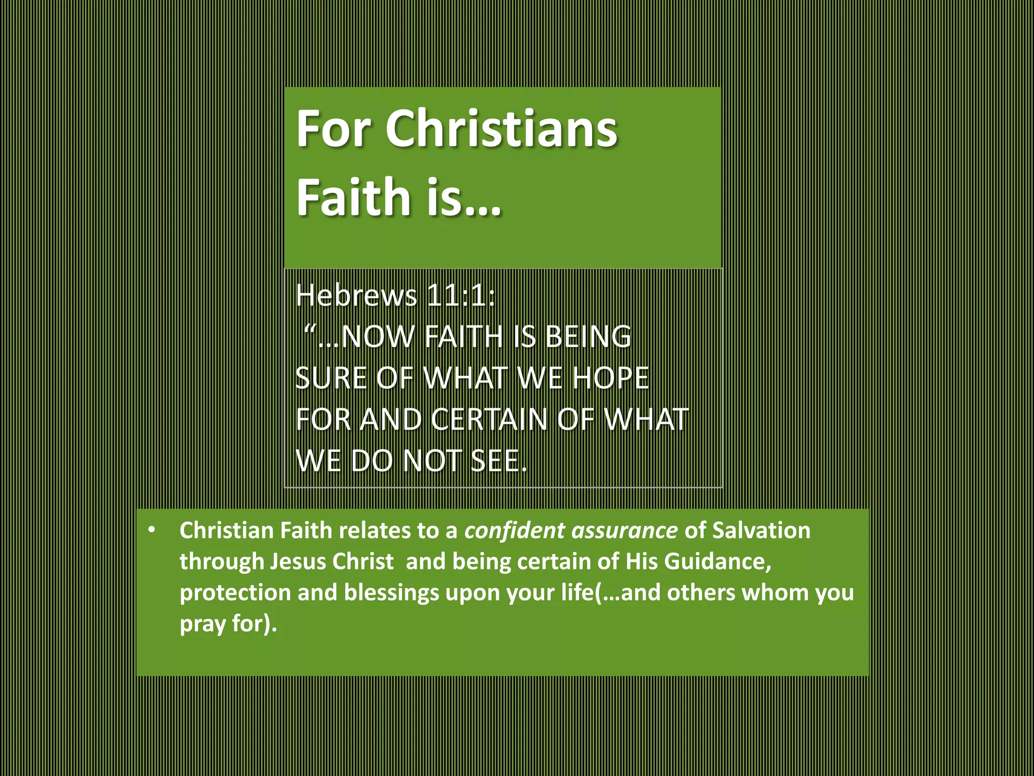 The Power of Faith | PPTX
