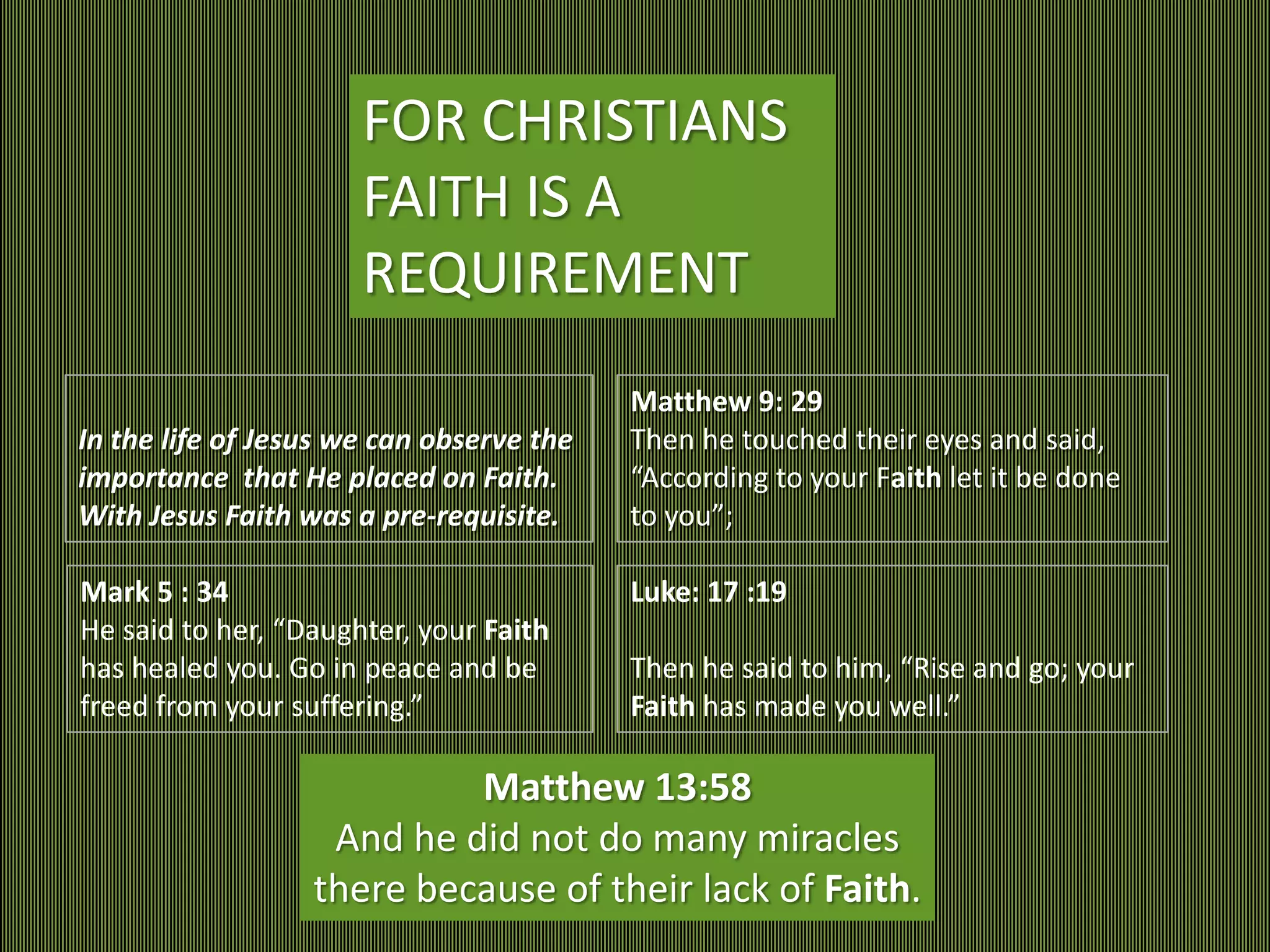 The Power of Faith | PPTX