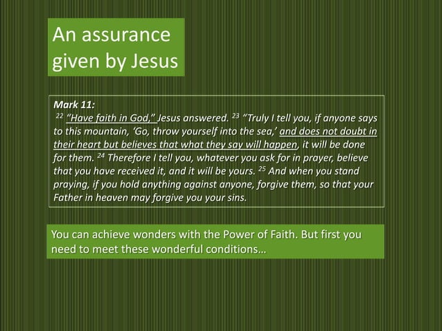 The Power of Faith | PPTX | Christianity | Religion & Spirituality