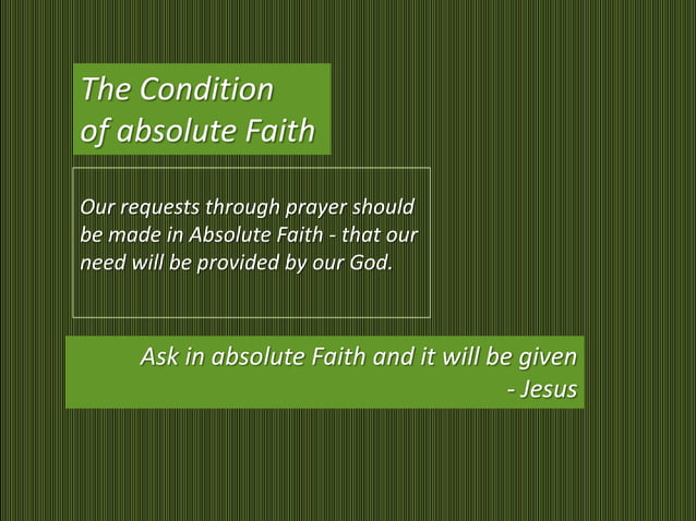 The Power of Faith | PPTX | Christianity | Religion & Spirituality