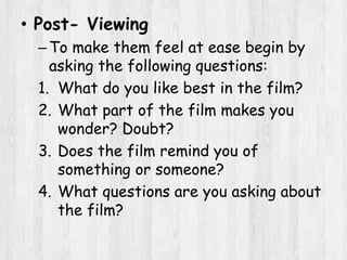 The Power of Film, Video and TV in the Classroom (EDTech) | PPTX