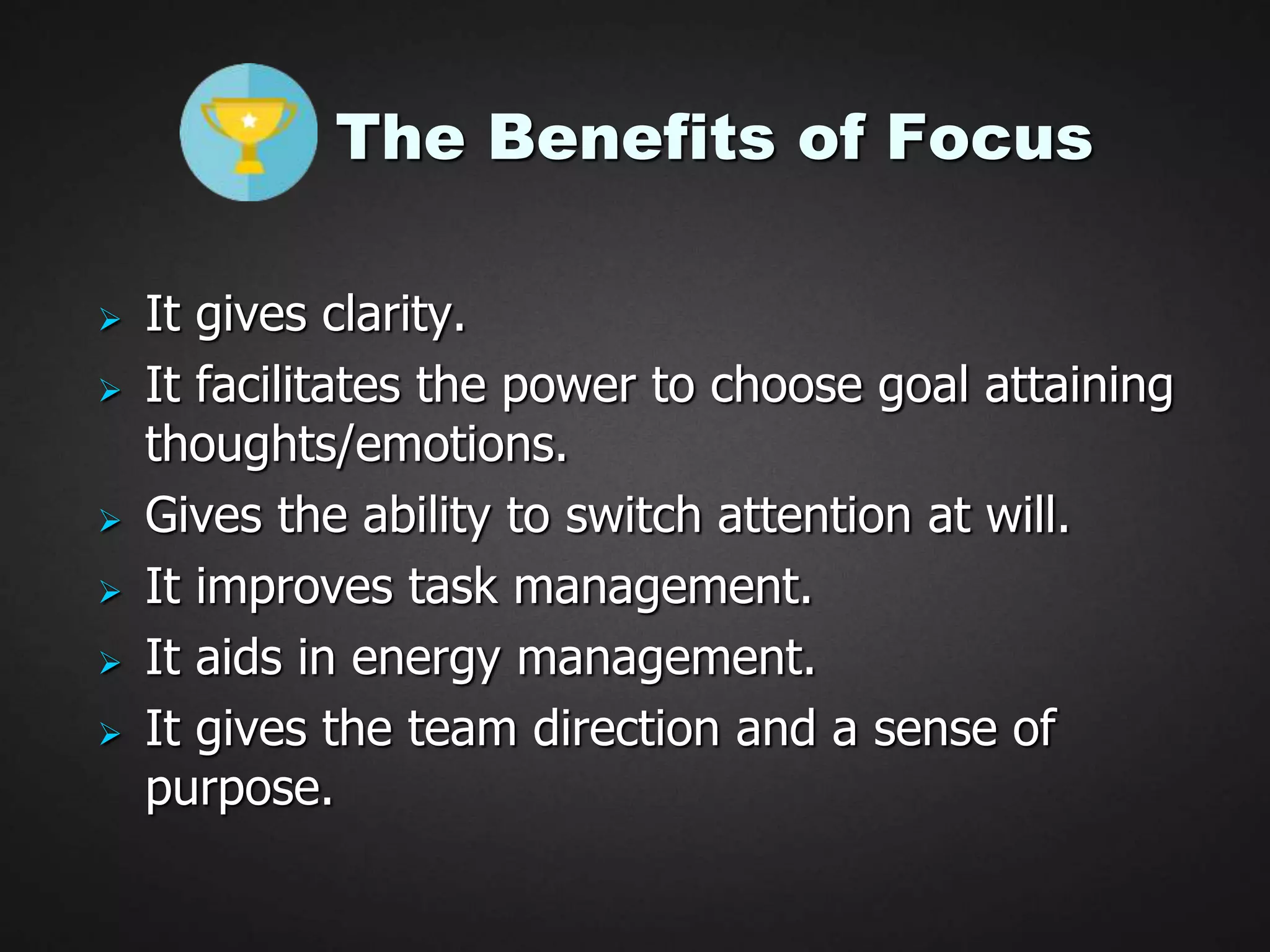 The Power of Focus | PPTX