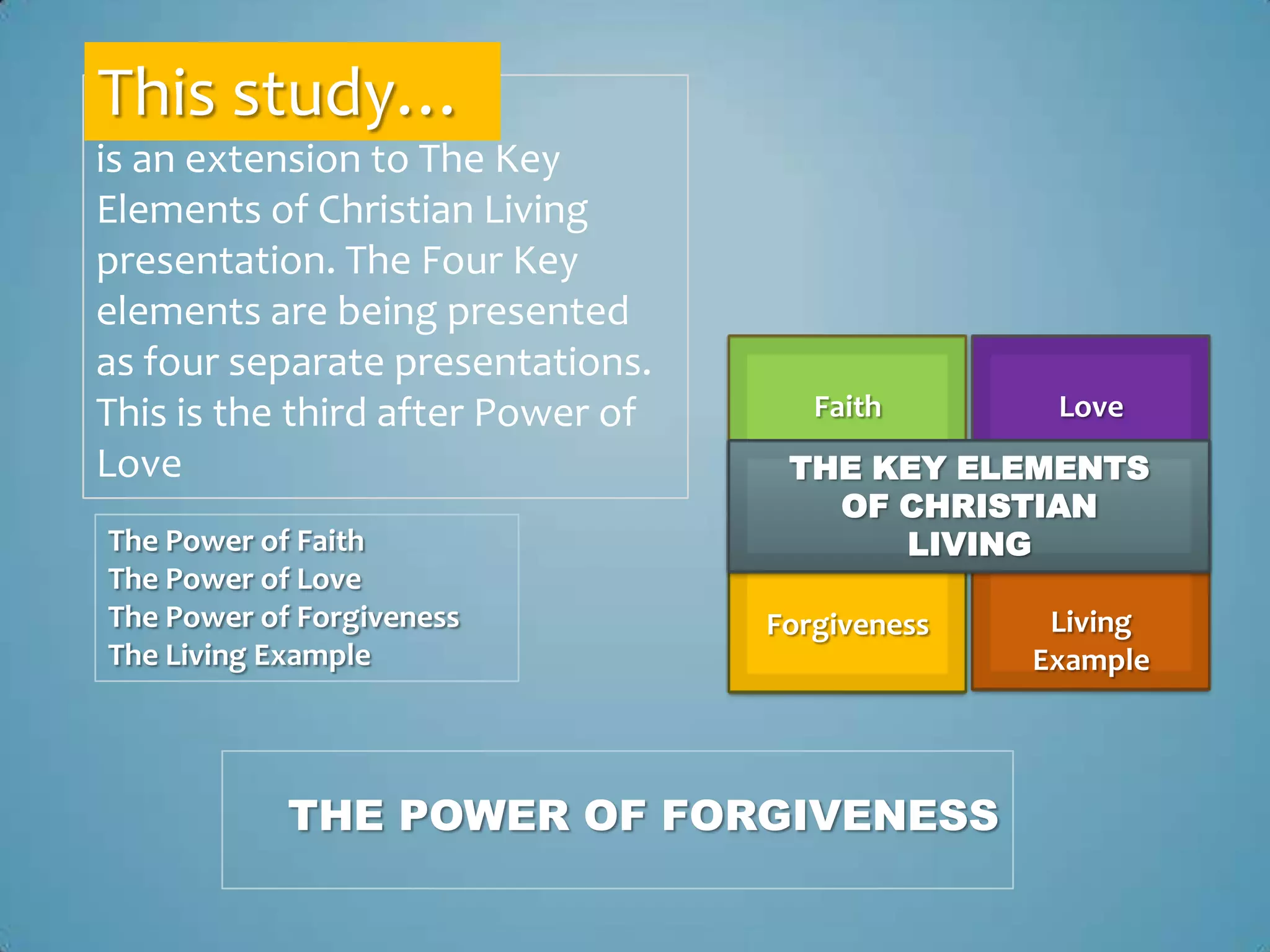 The Power of Forgiveness | PPTX