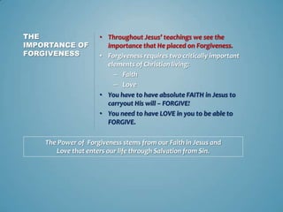The Power of Forgiveness | PPTX