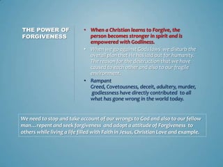 The Power of Forgiveness | PPTX