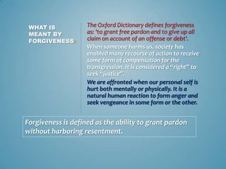 The Power of Forgiveness | PPTX