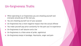 The Power of Forgiveness | PPTX