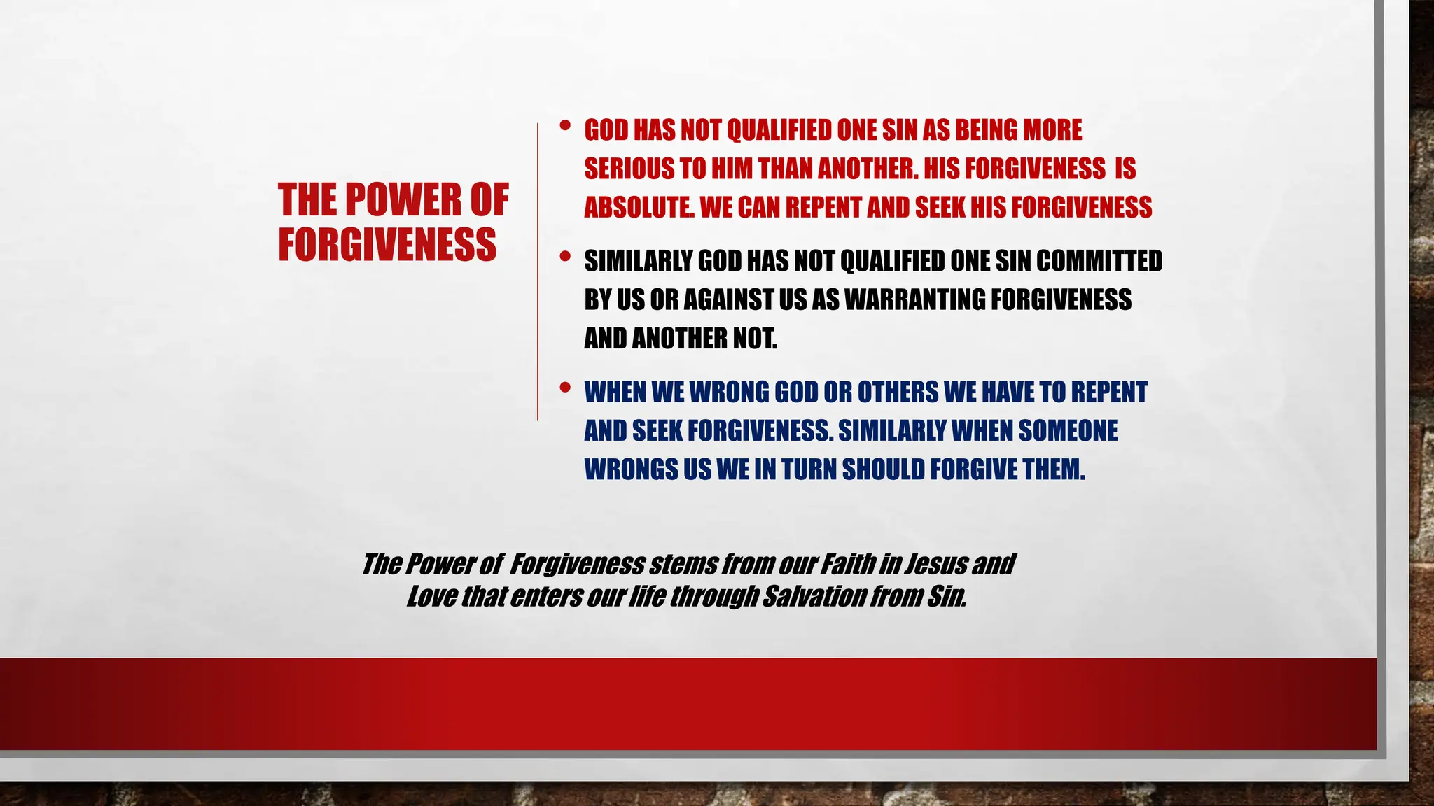 The Power of Forgiveness: A Lenten Retreat.pptx