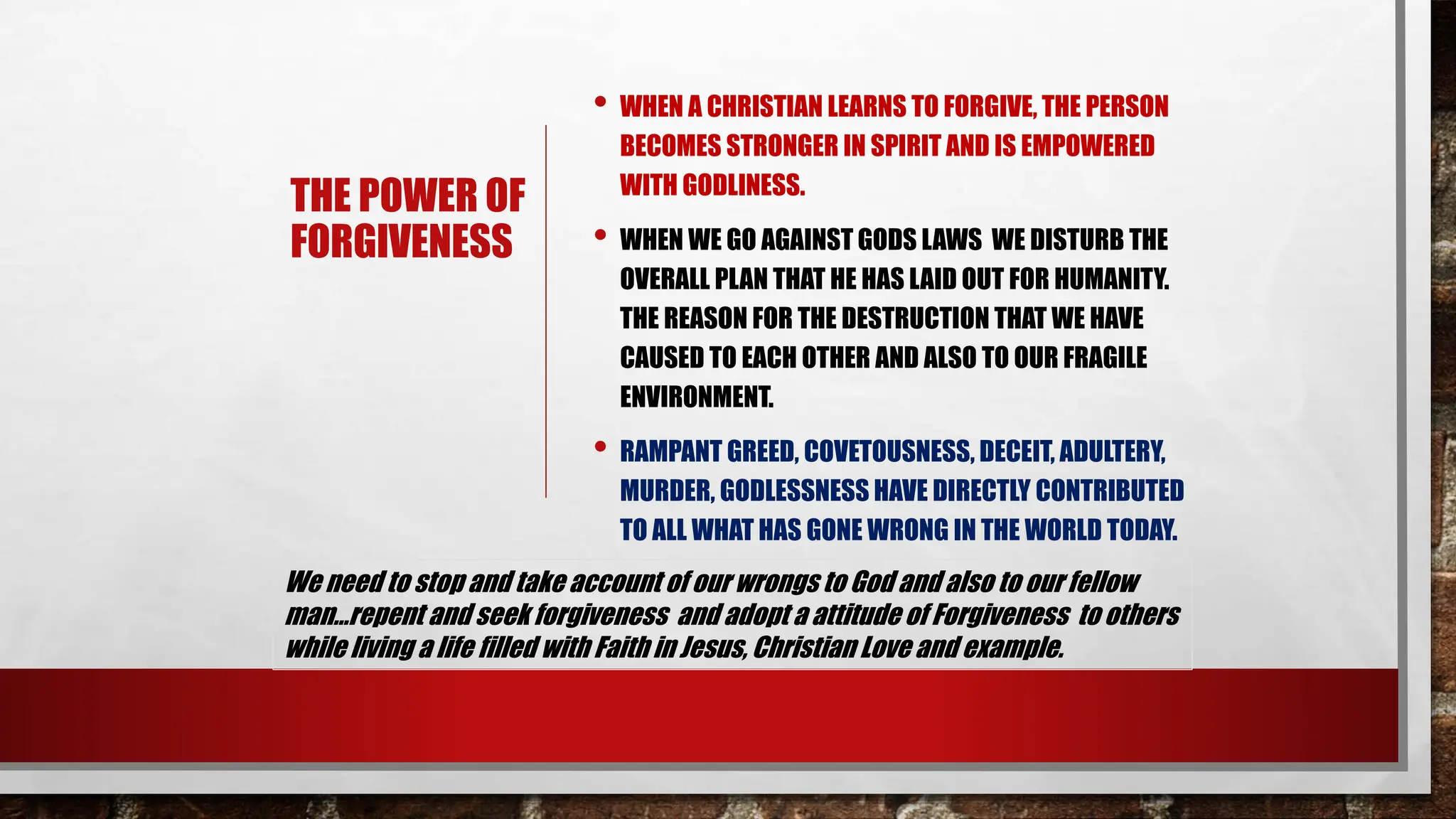 The Power of Forgiveness: A Lenten Retreat.pptx