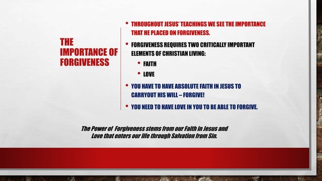 The Power of Forgiveness: A Lenten Retreat.pptx | Christianity ...