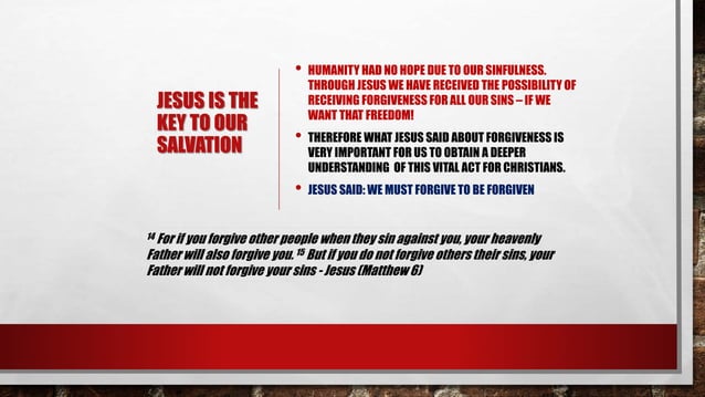 The Power of Forgiveness: A Lenten Retreat.pptx | Christianity ...