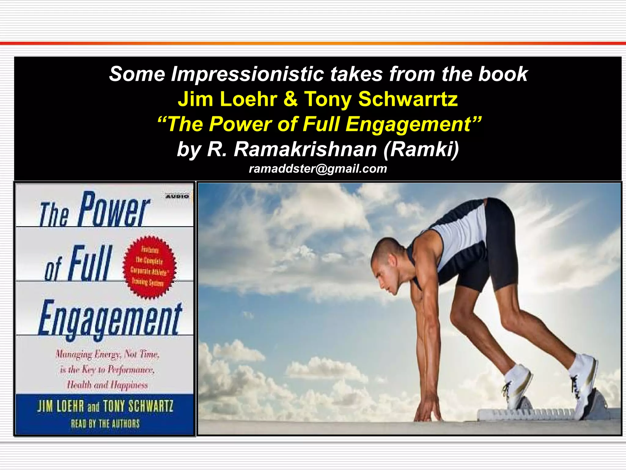 The Power Of Full Engagement | PDF