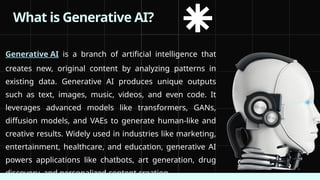 The Power of Generative AI Benefits, Tools, and Real-World Use Cases.pptx