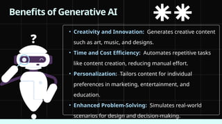 The Power of Generative AI Benefits, Tools, and Real-World Use Cases.pptx