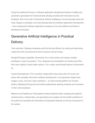 How Generative AI is Shaping the Future of Software Application ...