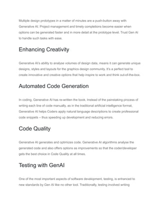 How Generative AI is Shaping the Future of Software Application ...