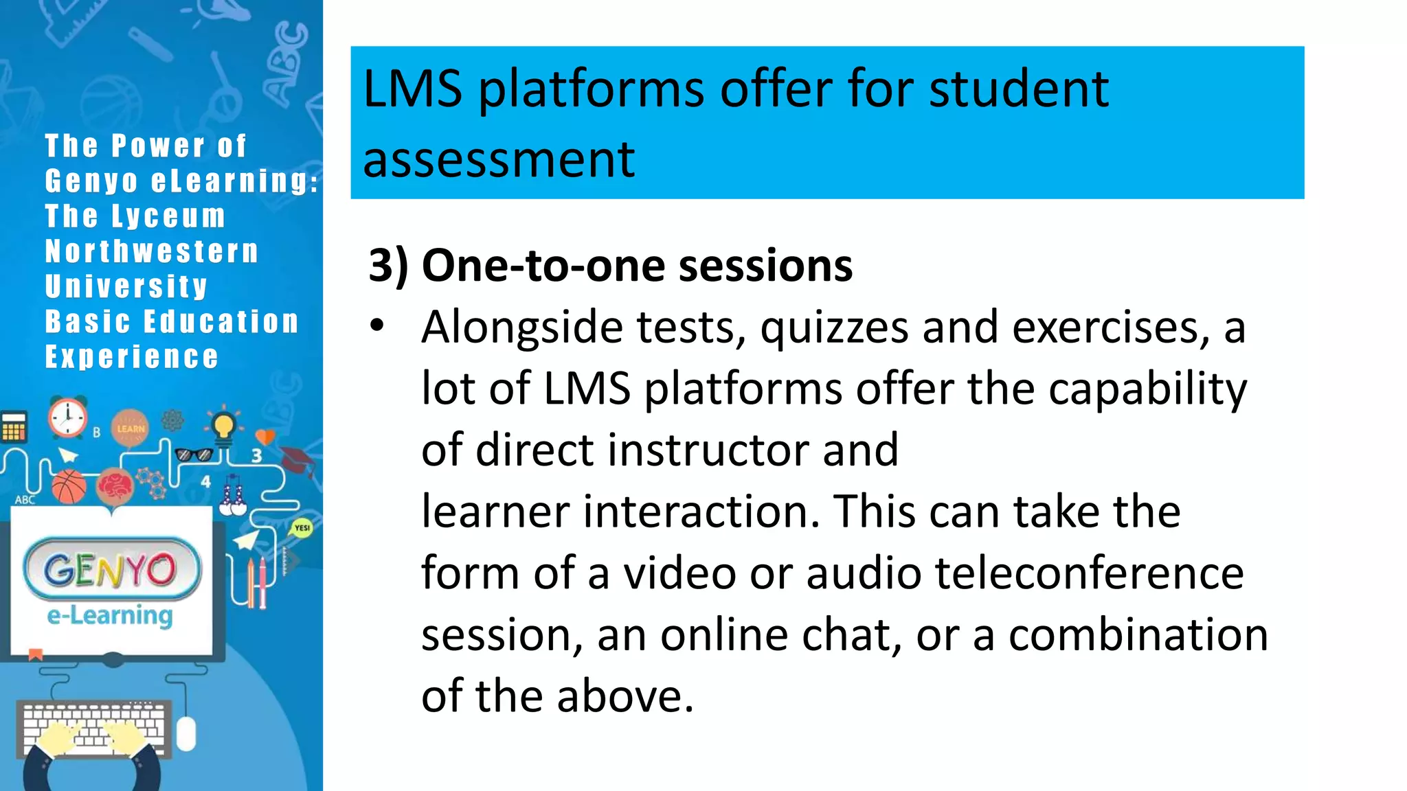 The Power of Genyo eLearning- The Lyceum Northwestern University Basic ...