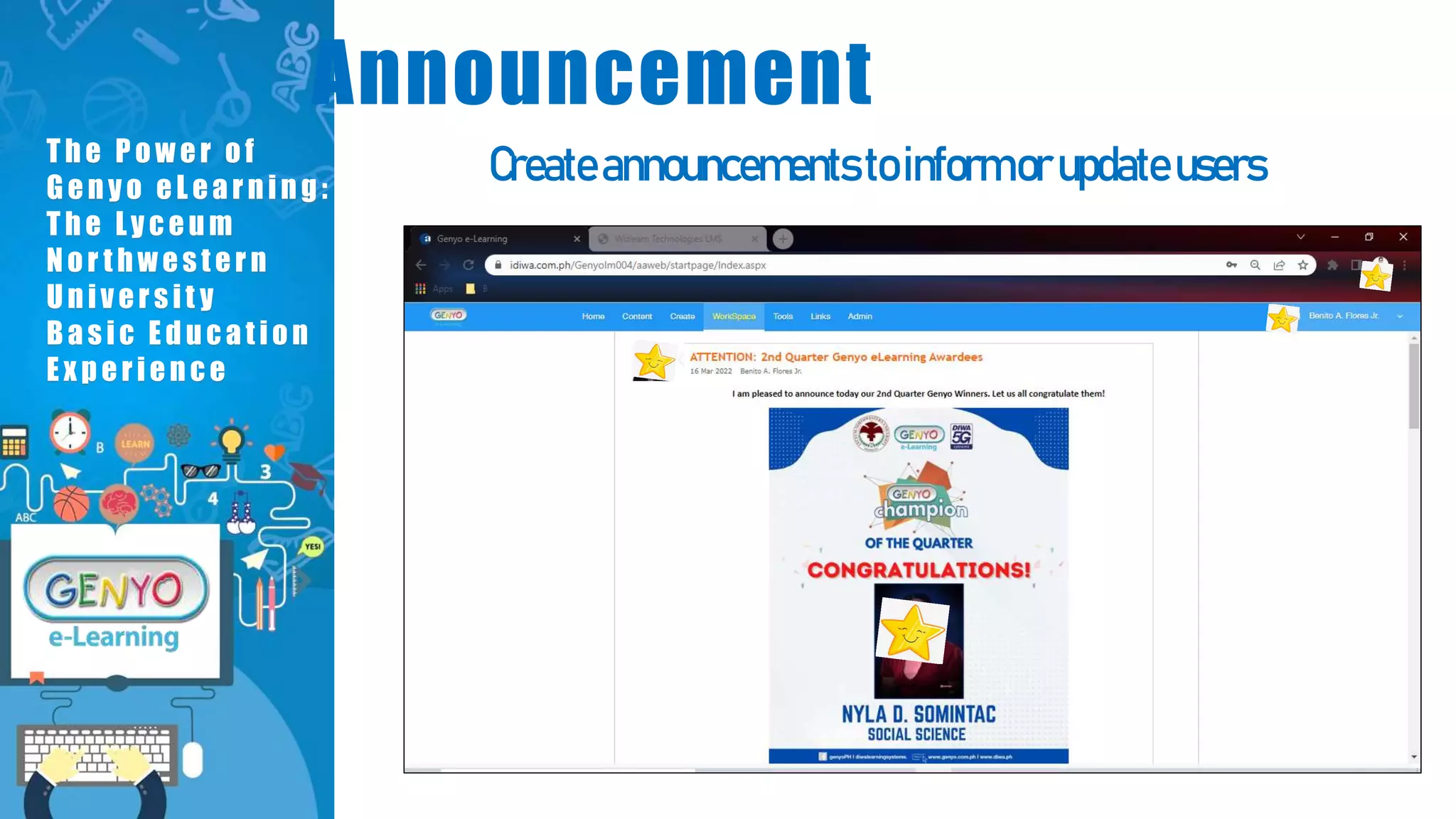 The Power of Genyo eLearning- The Lyceum Northwestern University Basic ...