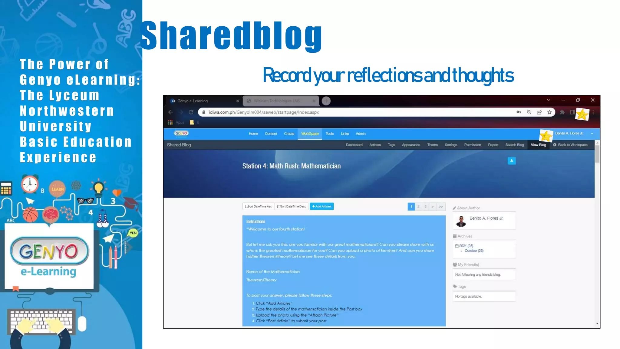 The Power of Genyo eLearning- The Lyceum Northwestern University Basic ...