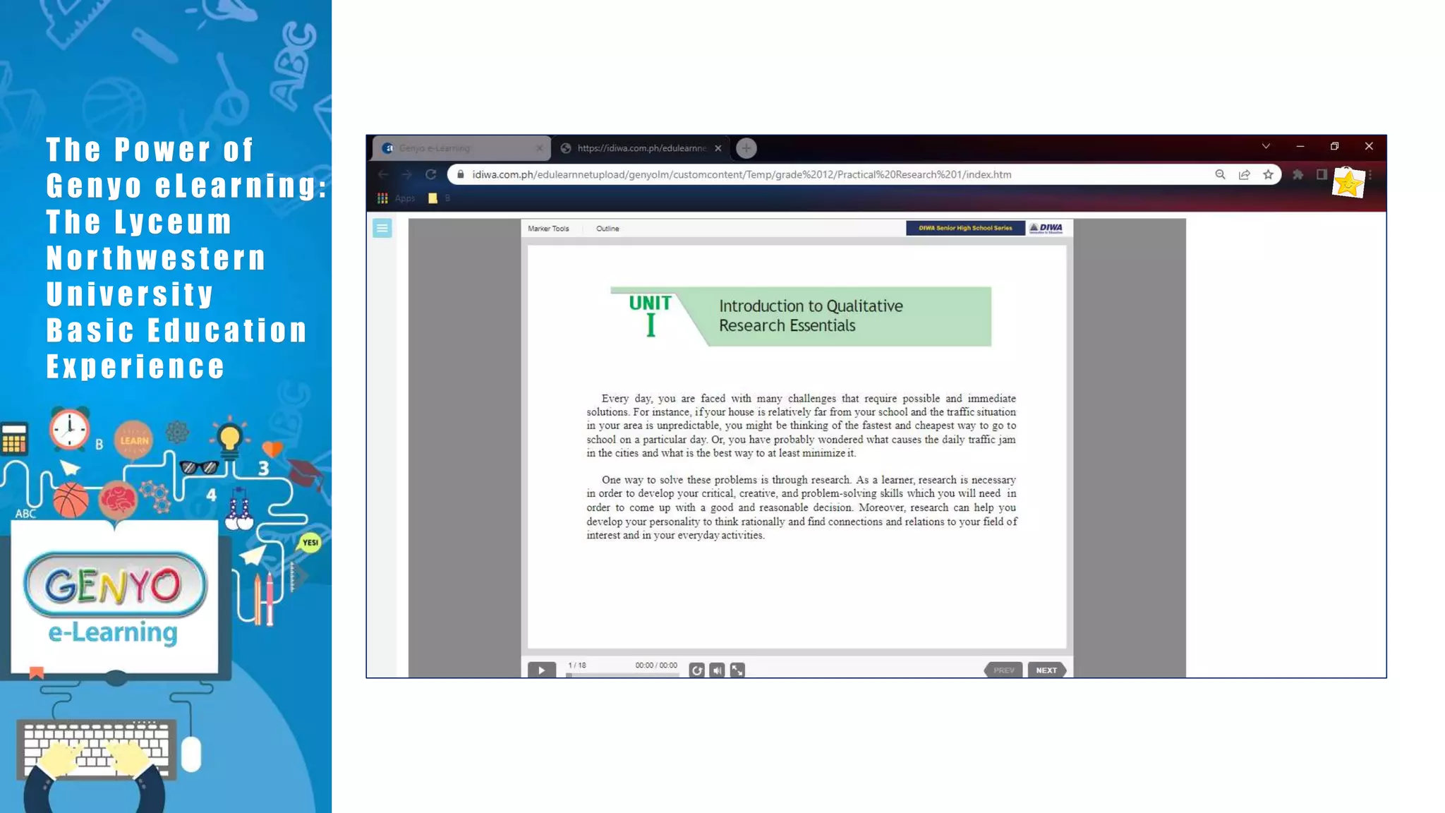 The Power of Genyo eLearning- The Lyceum Northwestern University Basic ...