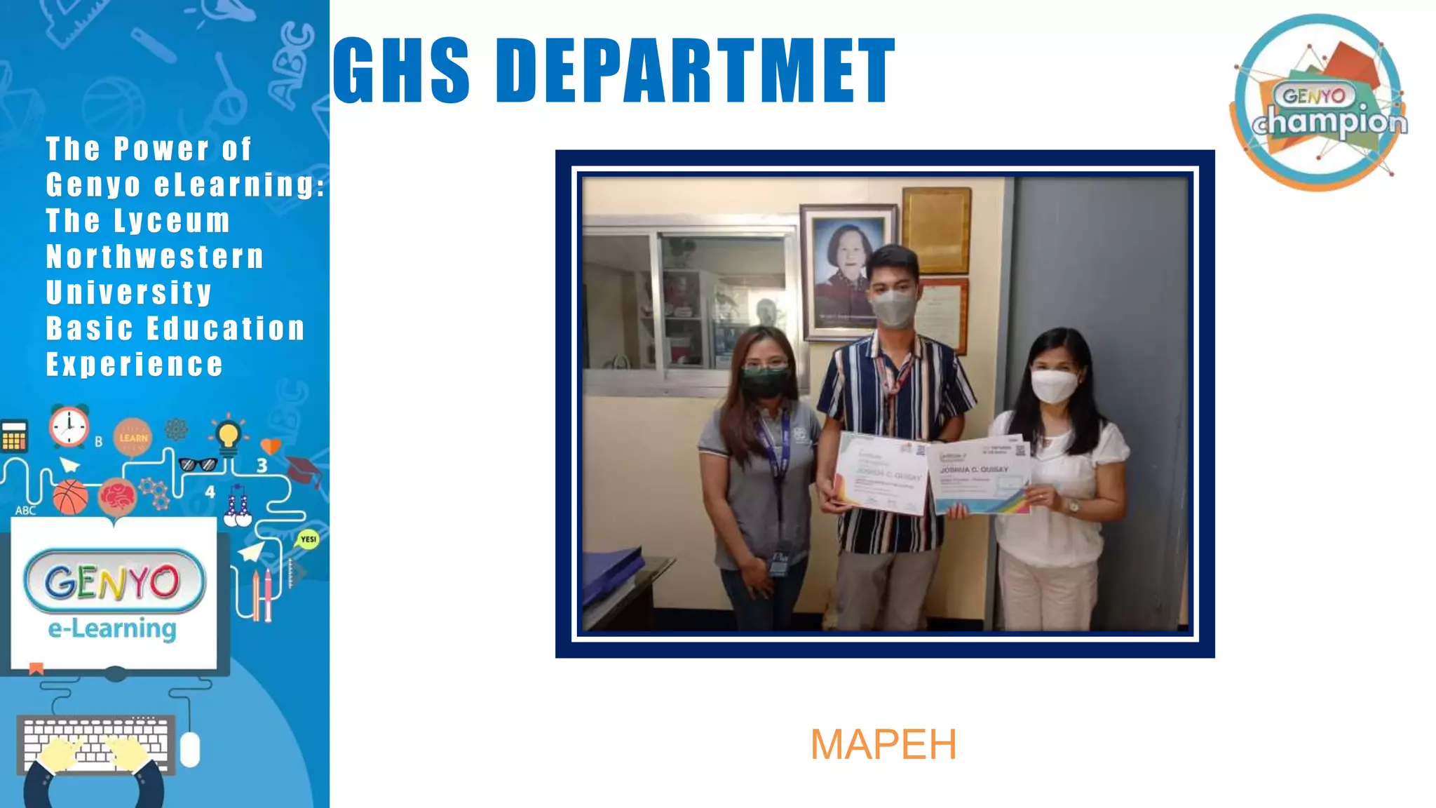 The Power of Genyo eLearning- The Lyceum Northwestern University Basic ...