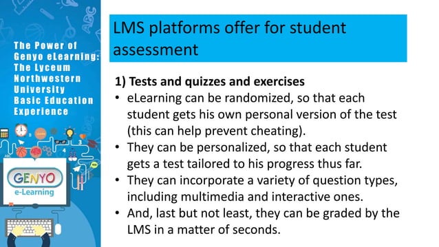 The Power of Genyo eLearning- The Lyceum Northwestern University Basic ...