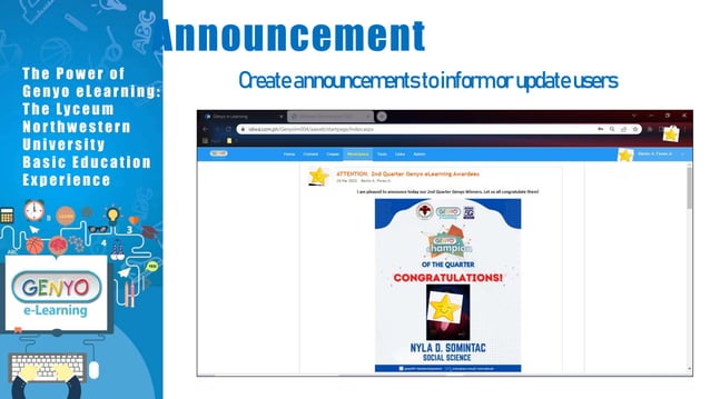 The Power of Genyo eLearning- The Lyceum Northwestern University Basic ...