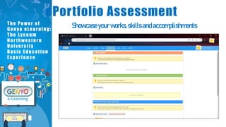 The Power of Genyo eLearning- The Lyceum Northwestern University Basic ...